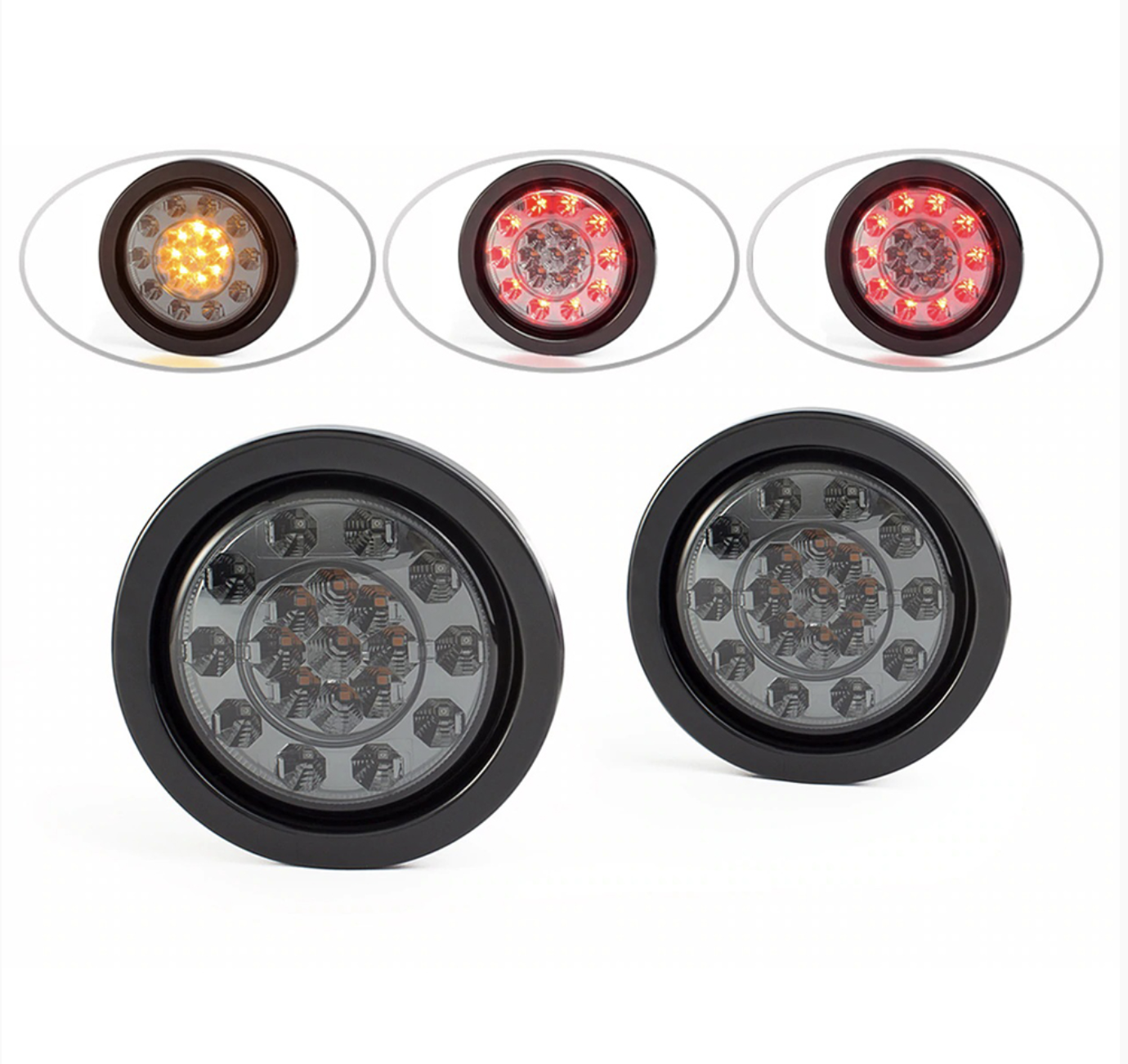 4" STOP / TAIL / INDICATOR LIGHTS - FLUSH MOUNT LED - SET | Enhanced ...