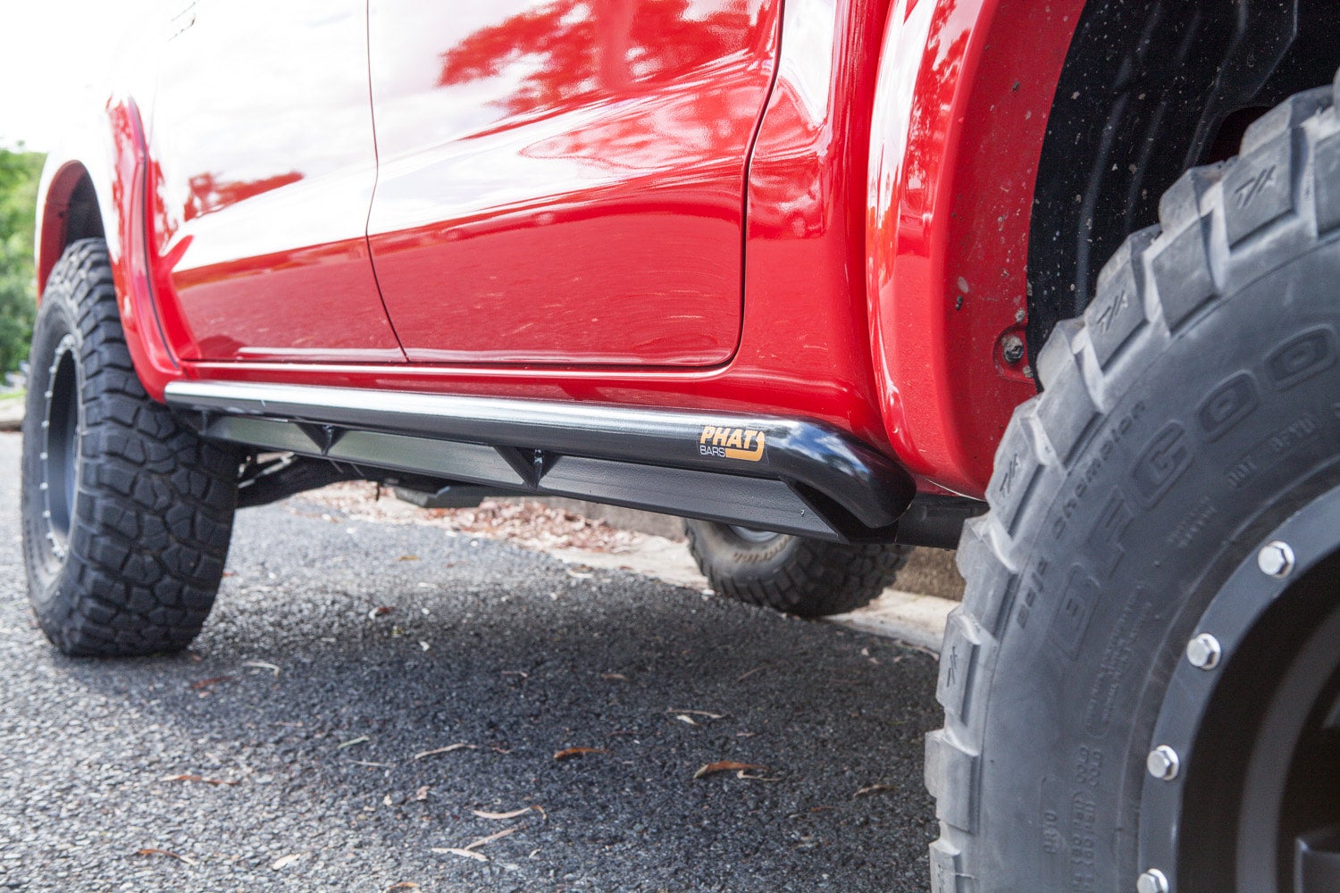 PHAT BARS Toyota Hilux N70 Rock Sliders / Side Steps – Powdercoated ...