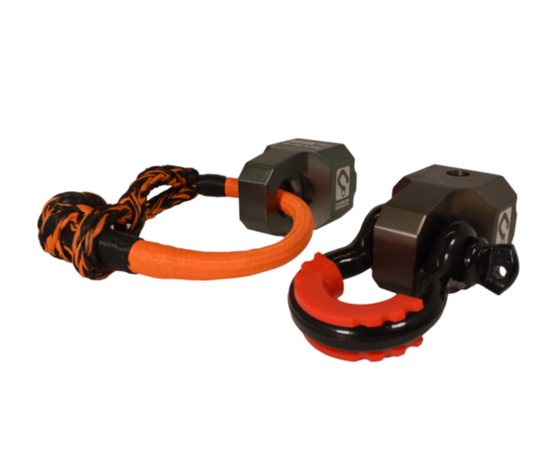 CARBON OFFROAD MEGA PRO WINCH ROPE THIMBLE SHACKLE | Enhanced Autowerks